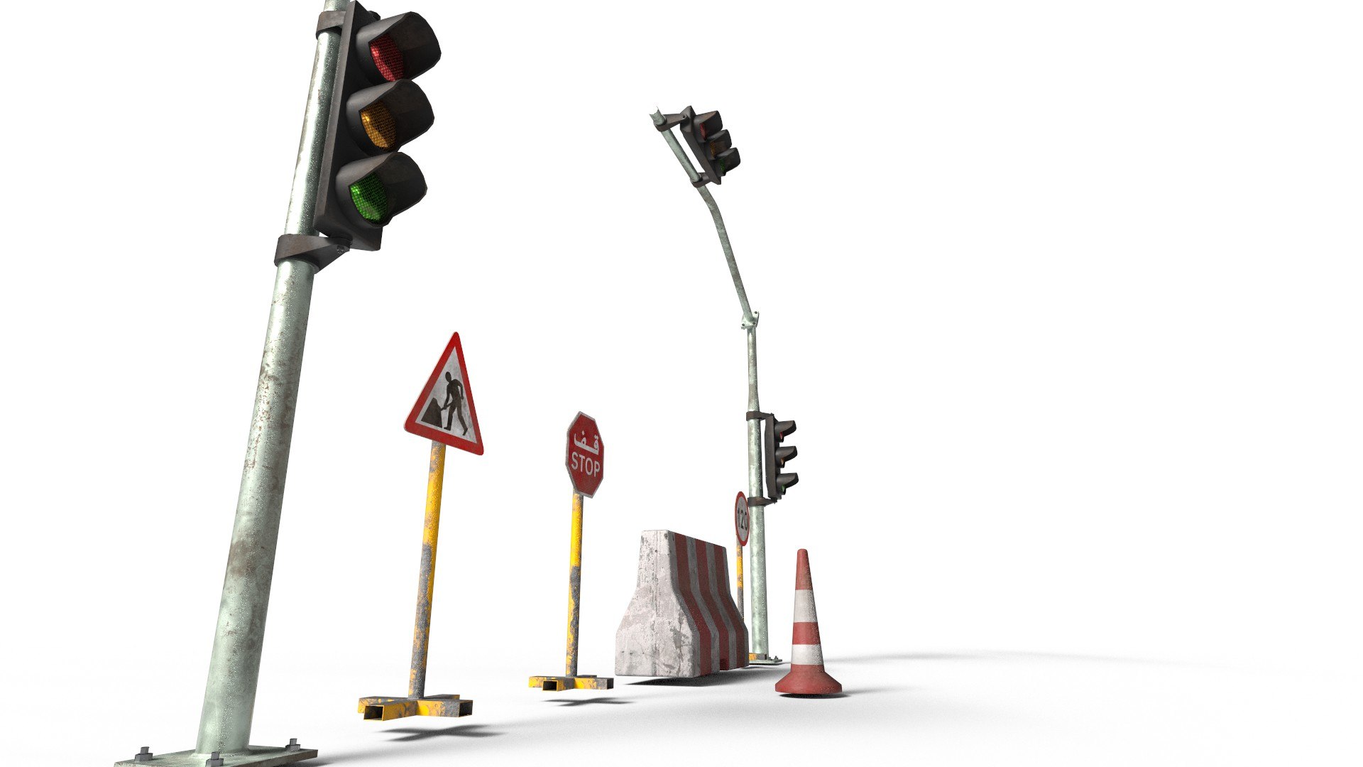 Free 3D Traffic Signa - TurboSquid 1882364