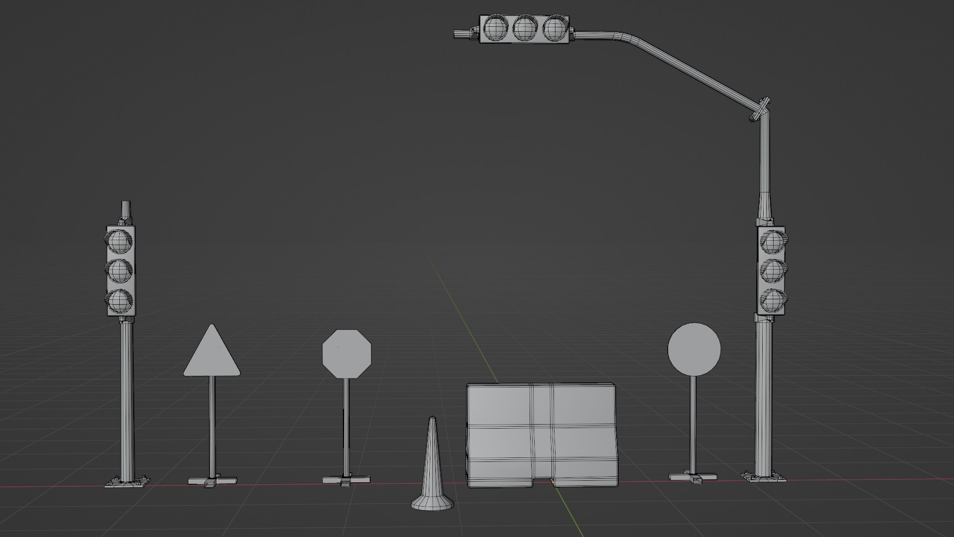 Free 3D Traffic Signa - TurboSquid 1882364