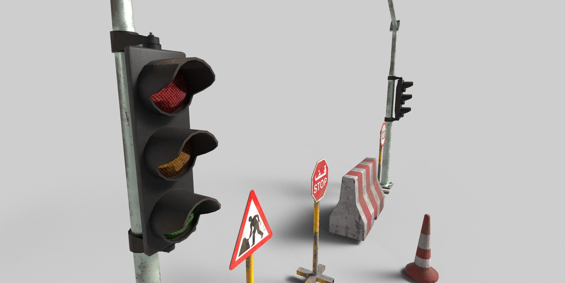 Free 3D Traffic Signa - TurboSquid 1882364
