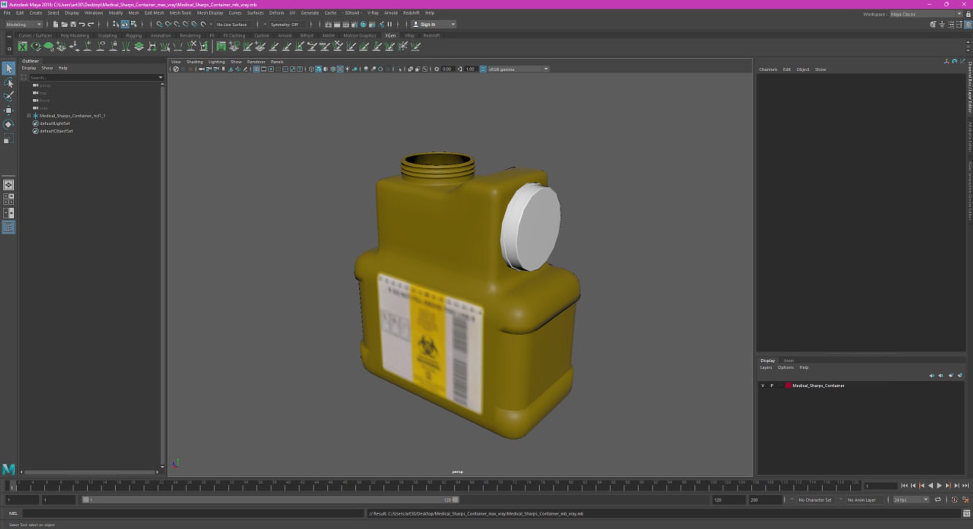 3D Medical Sharps Container - TurboSquid 2406494