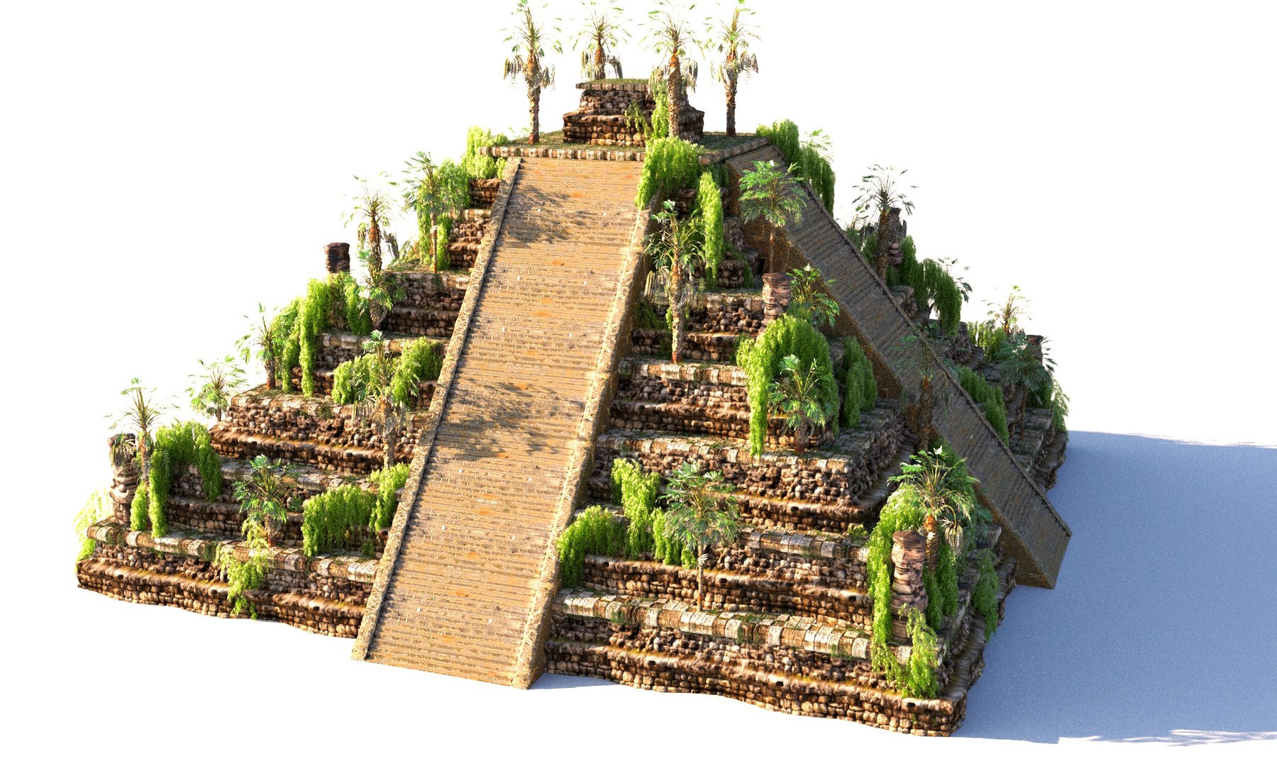 3D Aztec Pyramids Pack Model - TurboSquid 2087195