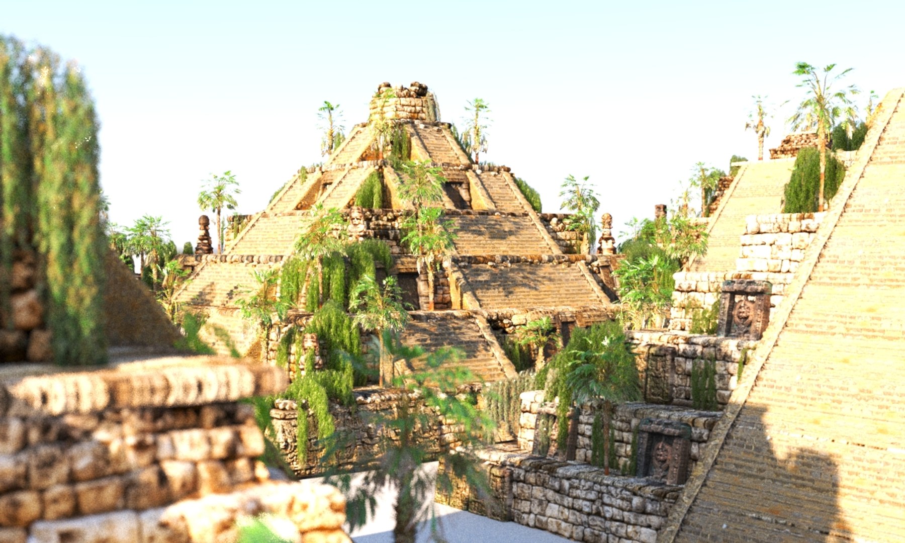 3D Aztec Pyramids Pack Model - TurboSquid 2087195