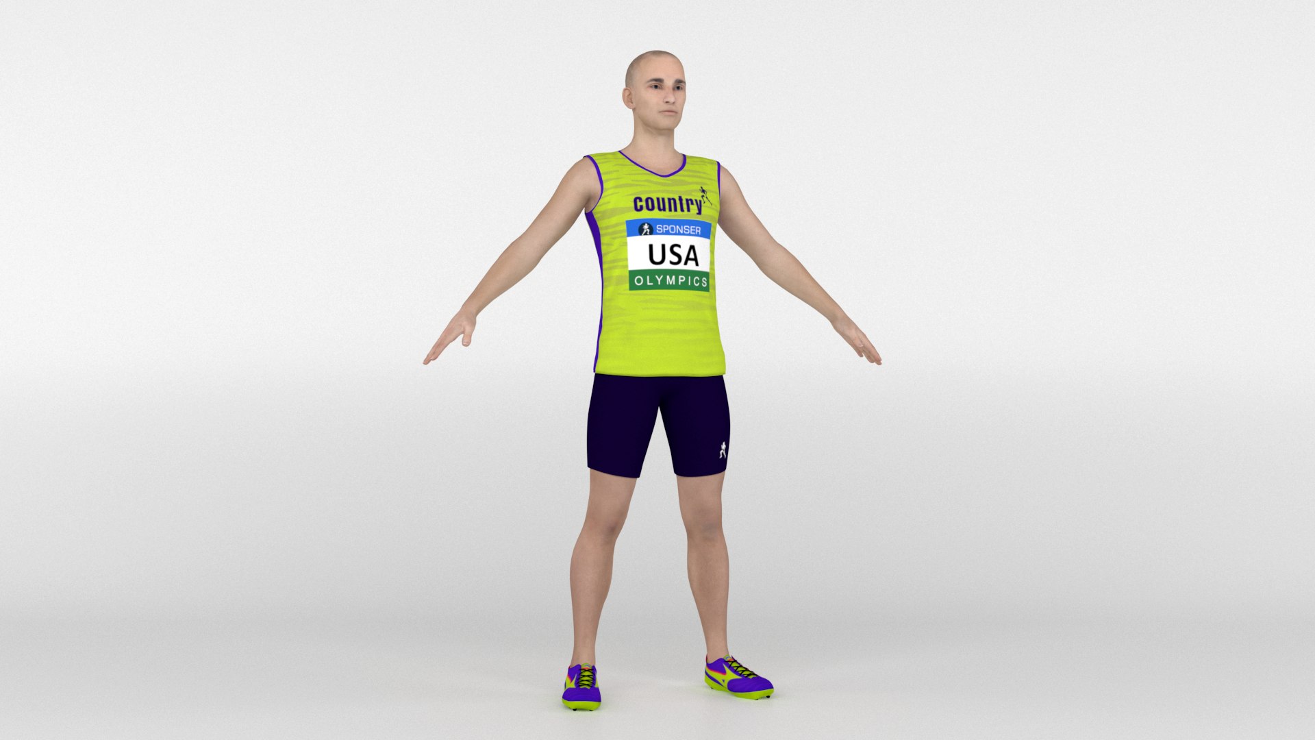 Athlete Runner 01 3D Model - TurboSquid 1746708