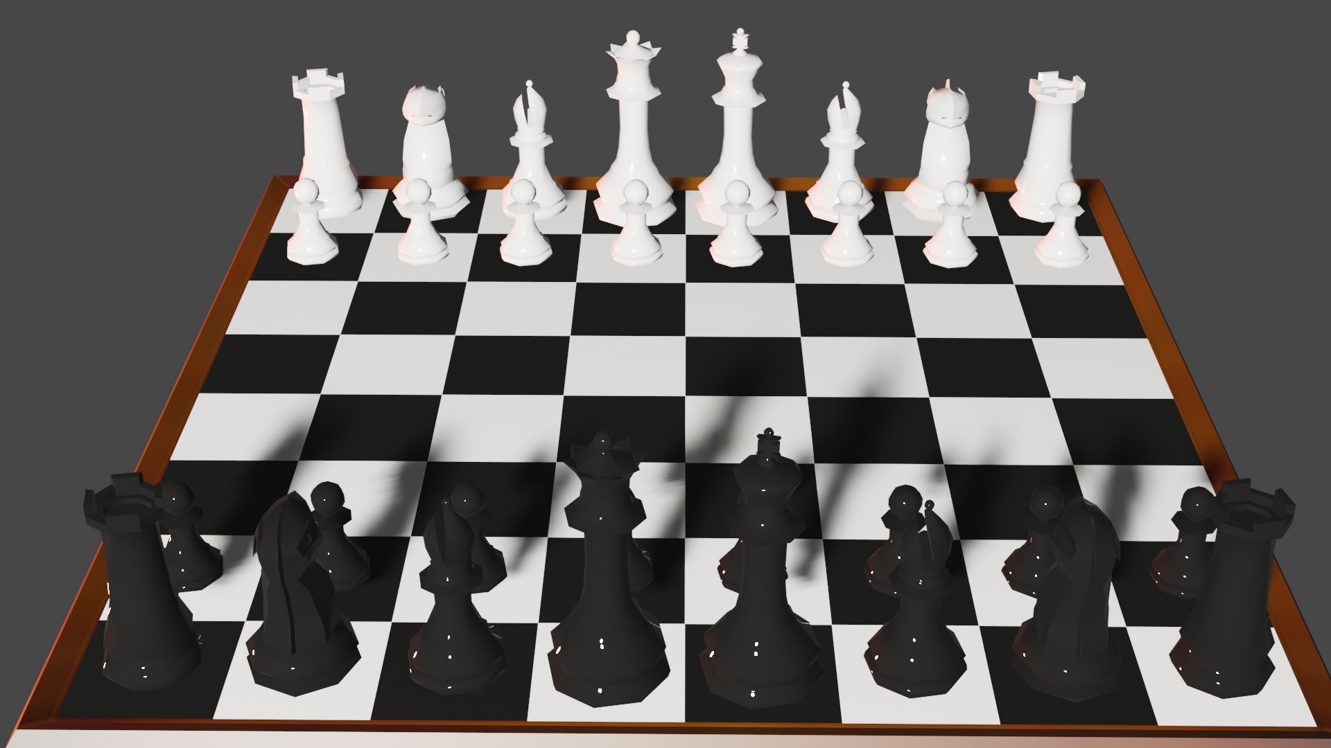 3D Chess Board Low Poly 3D Model - TurboSquid 2025929