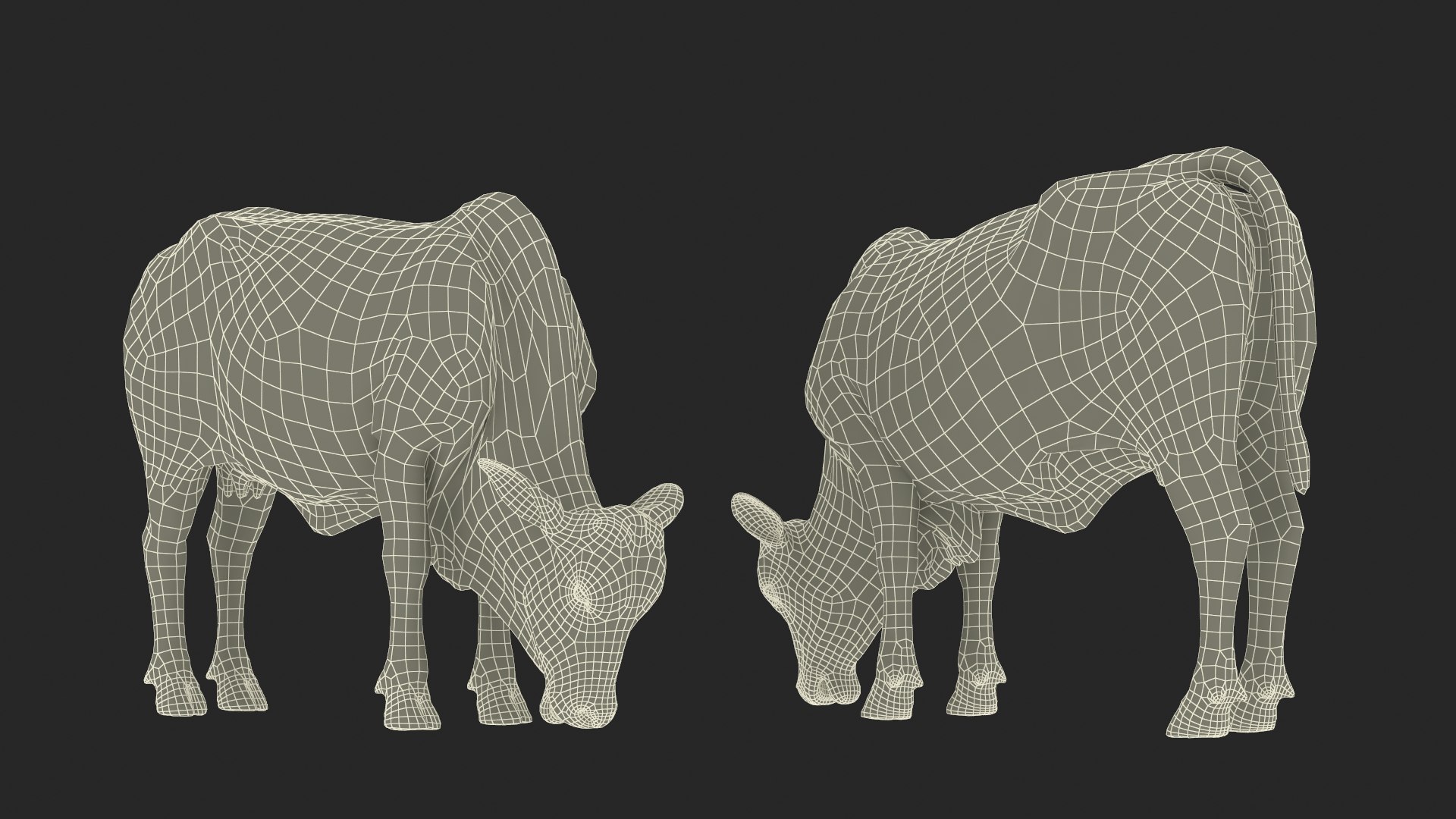 Nelore Cow Female Eating Fur 3D Model - TurboSquid 2317693