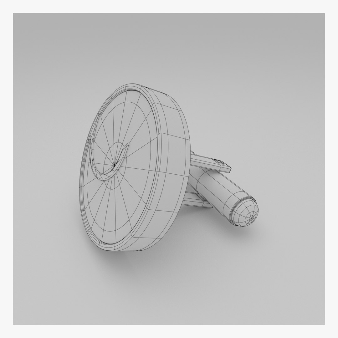 cufflinks collada dae 3d model