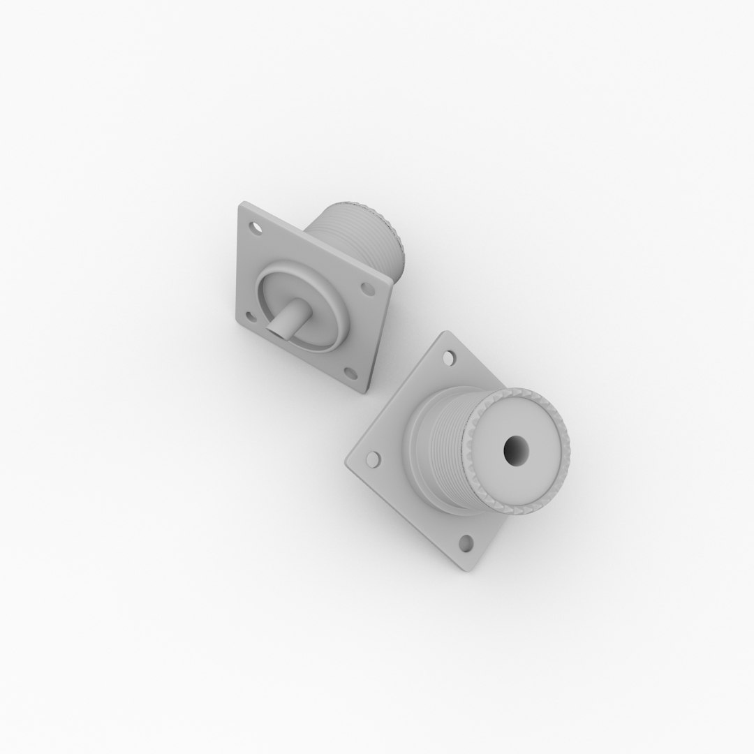 So239 Panel Mount 3D Model - TurboSquid 1416240