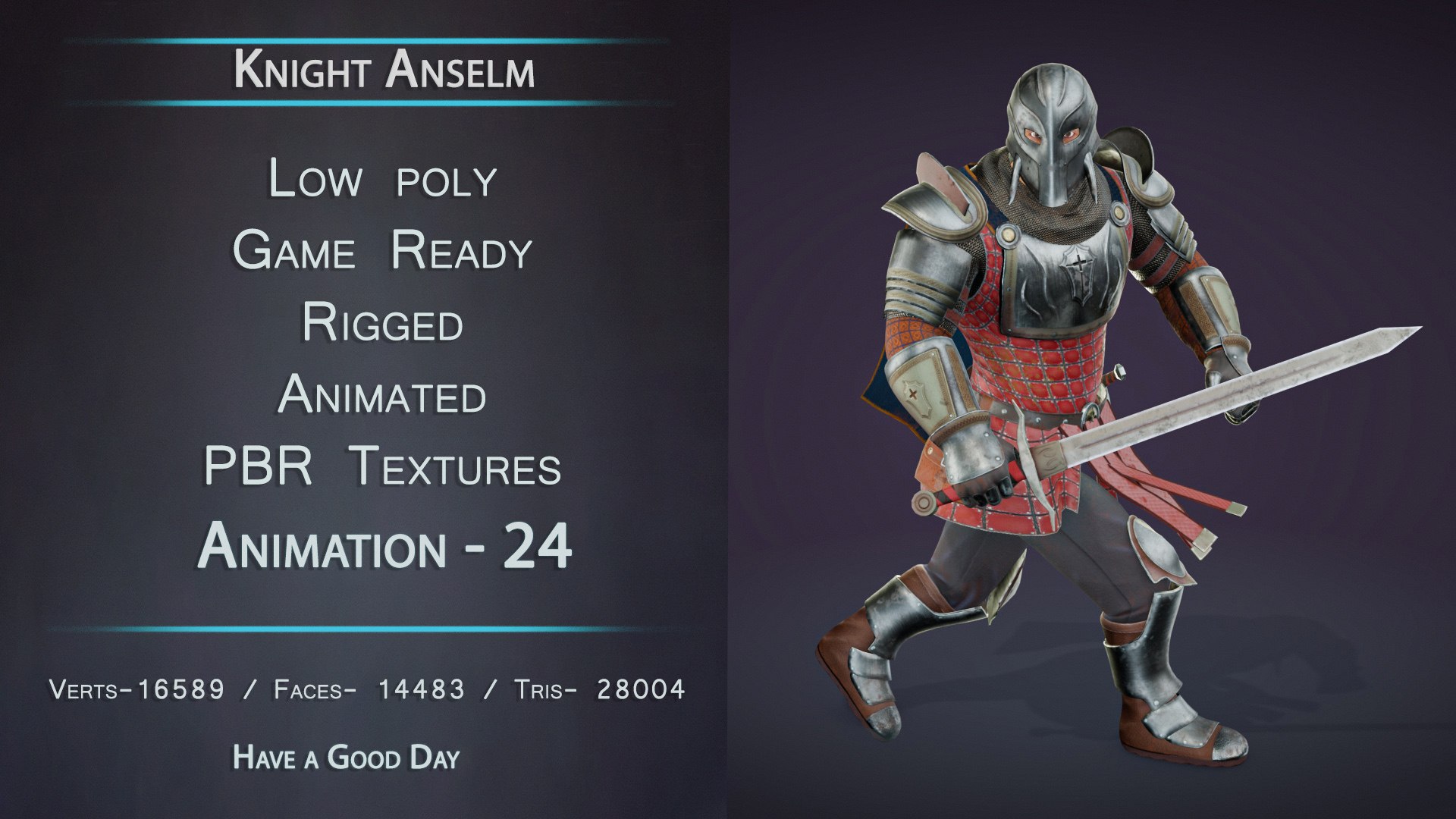 3D Anselm Knight - TurboSquid 1795017