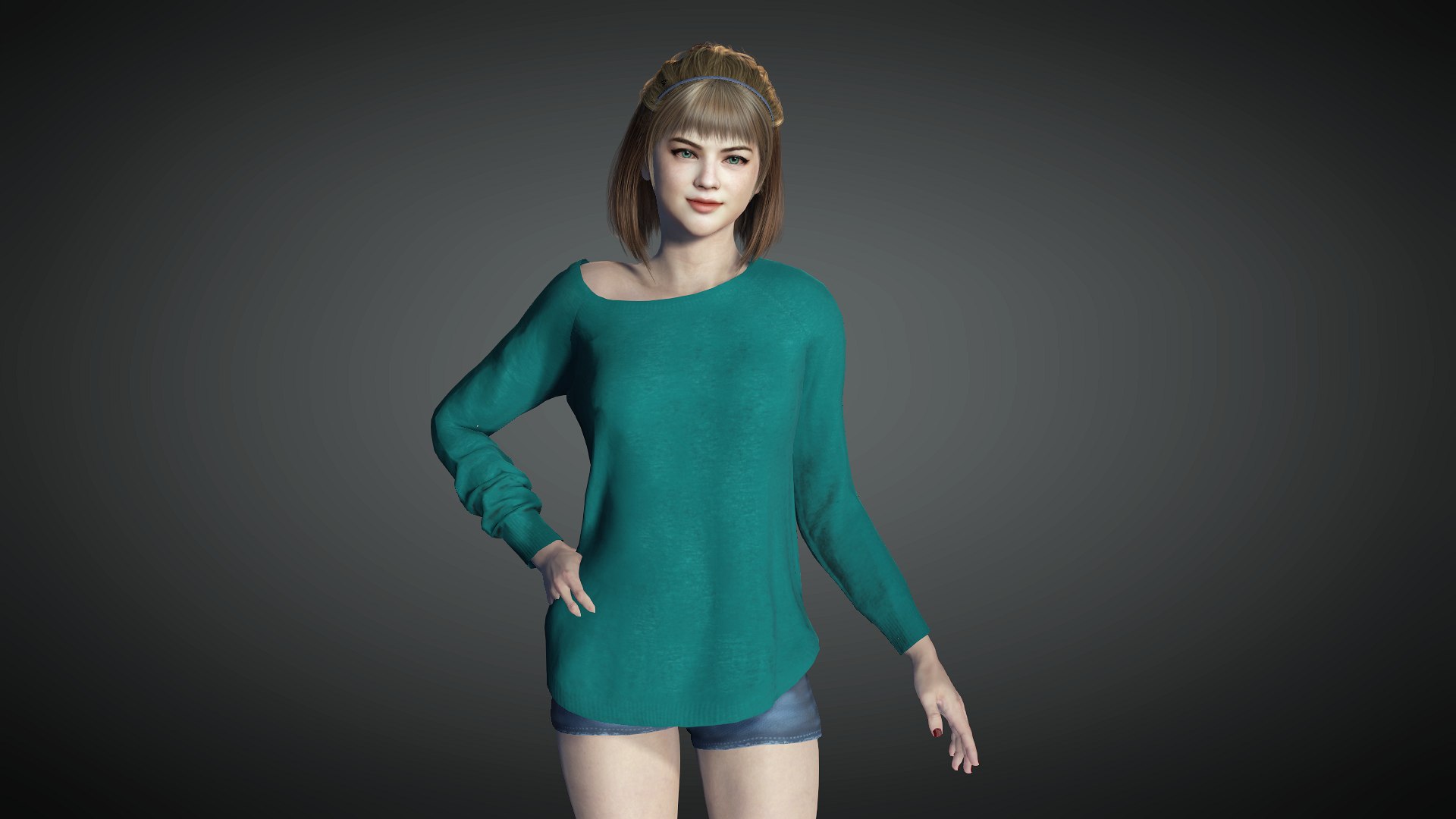 AAA Realistic Female Character 08 3D Model - TurboSquid 1877628