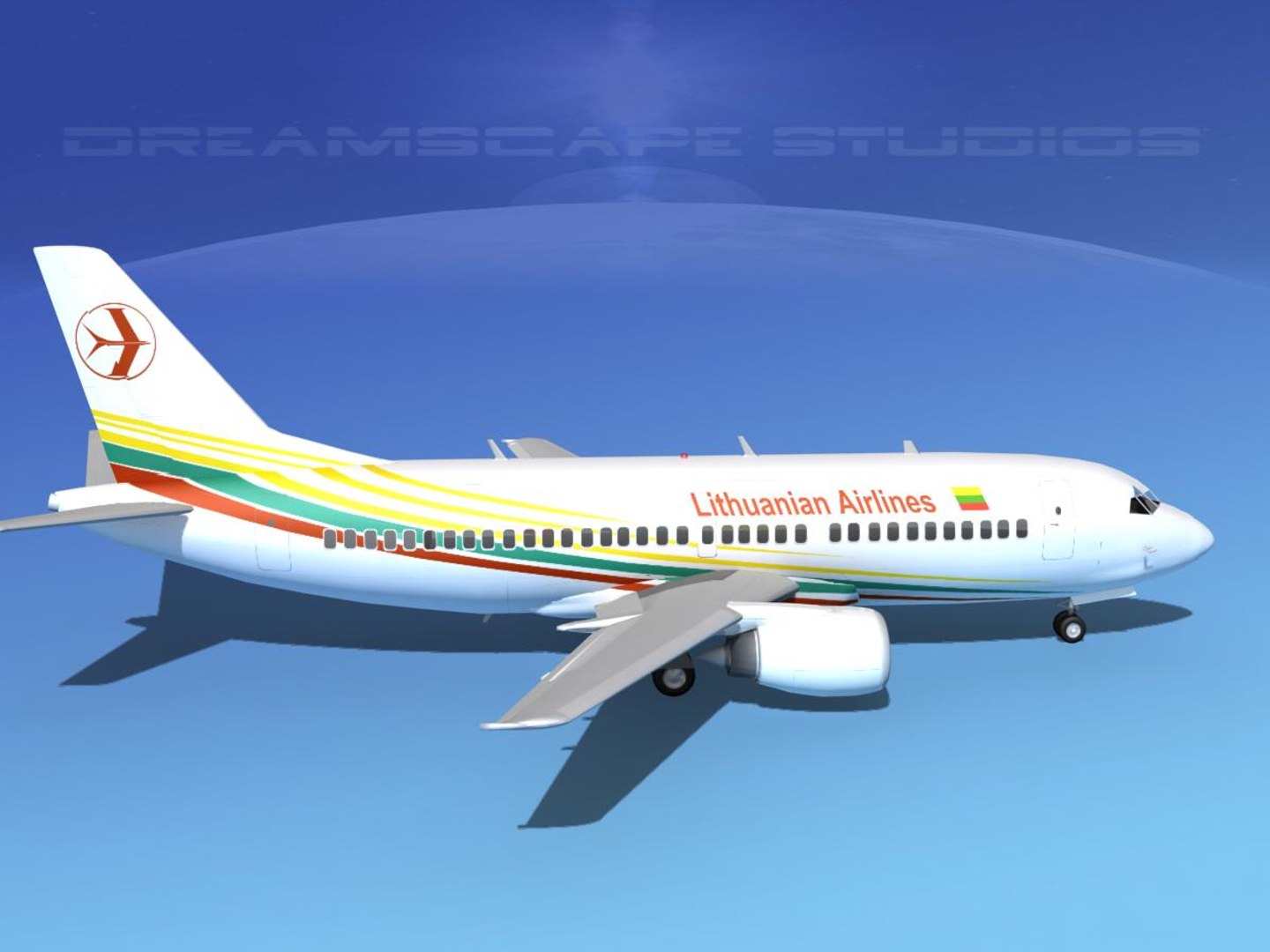 3d boeing 737 airliner 737-300 model