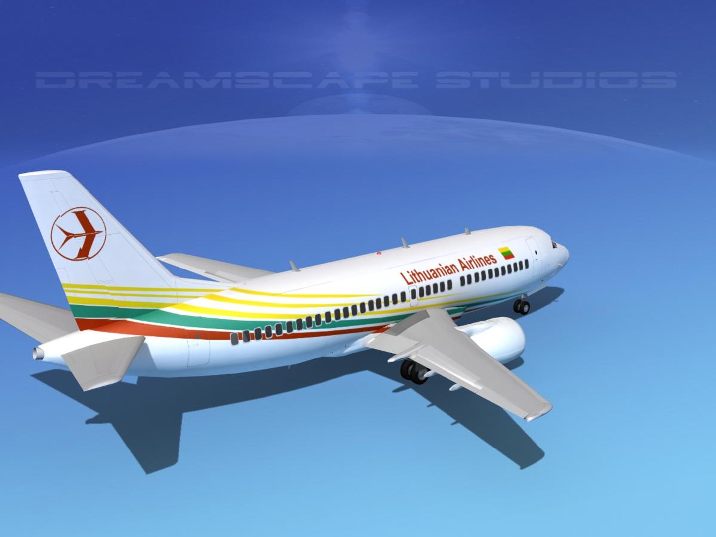 3d boeing 737 airliner 737-300 model