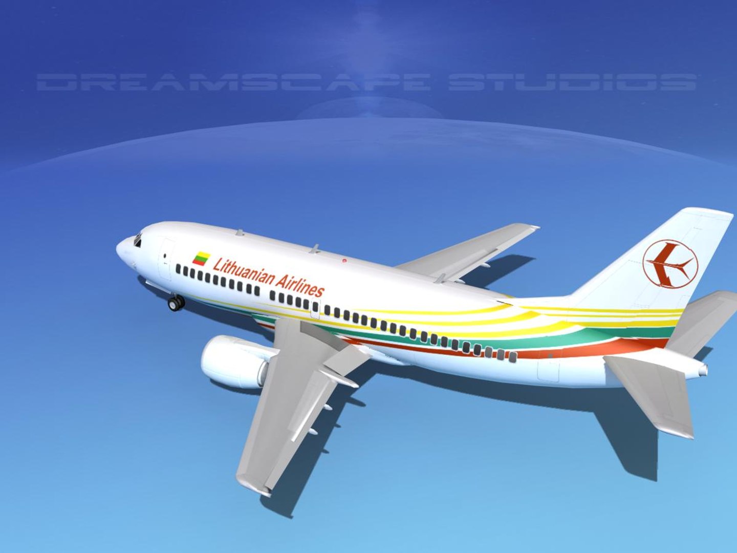 3d boeing 737 airliner 737-300 model