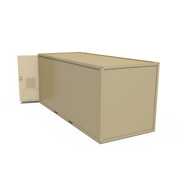 20ft office container version 3d model
