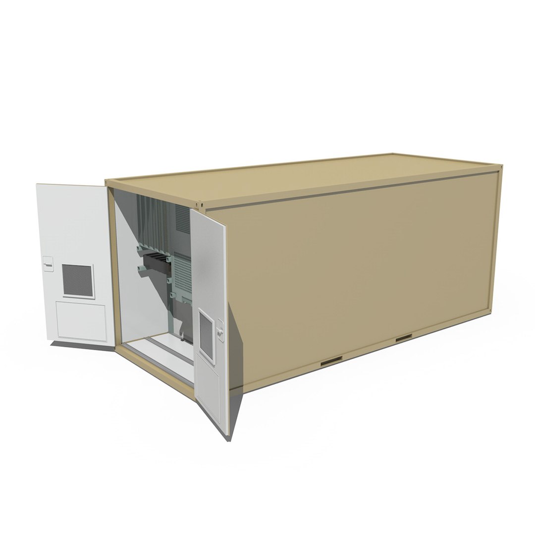 20ft office container version 3d model