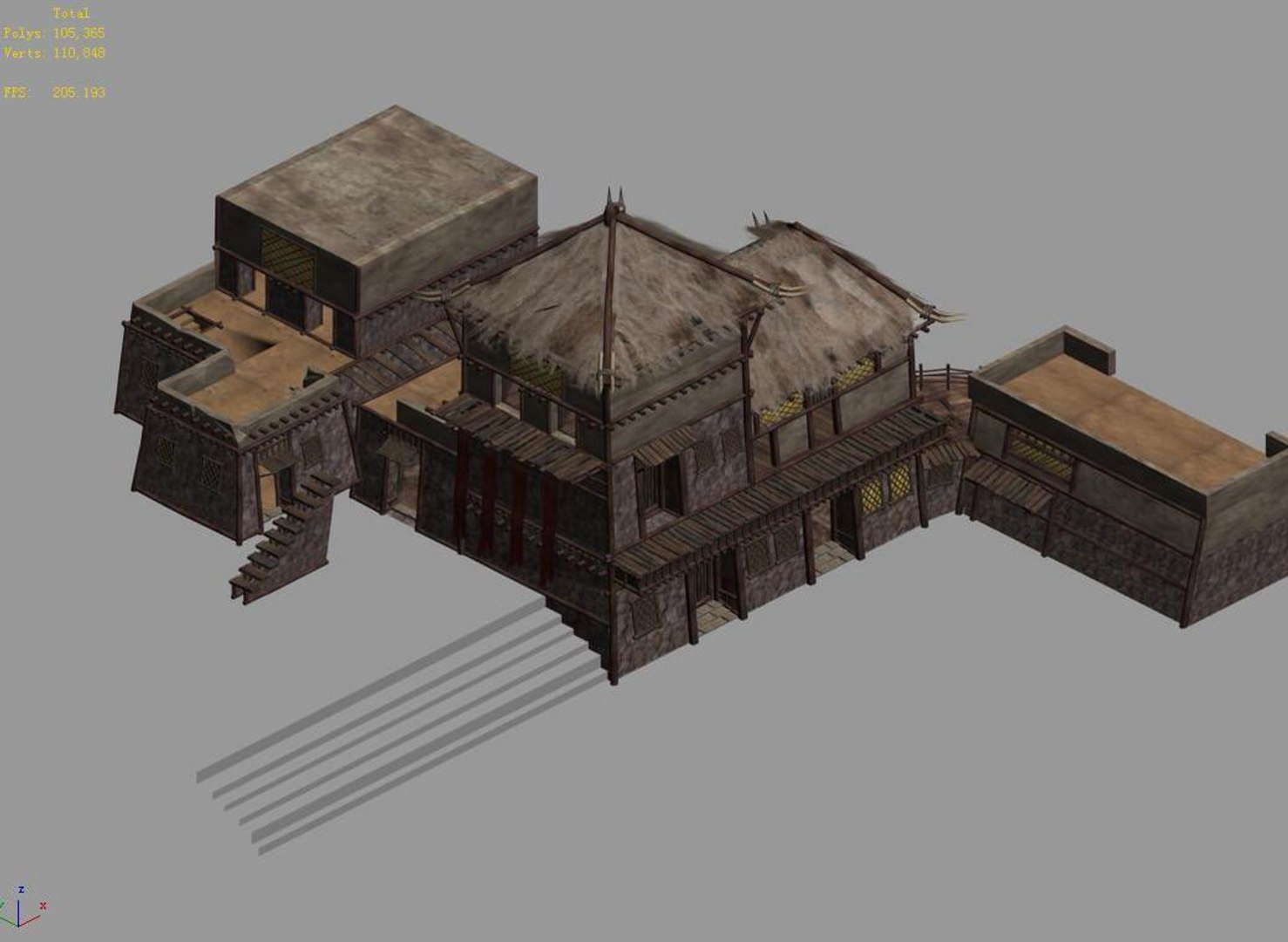 3D model desert - building inn - TurboSquid 1452746