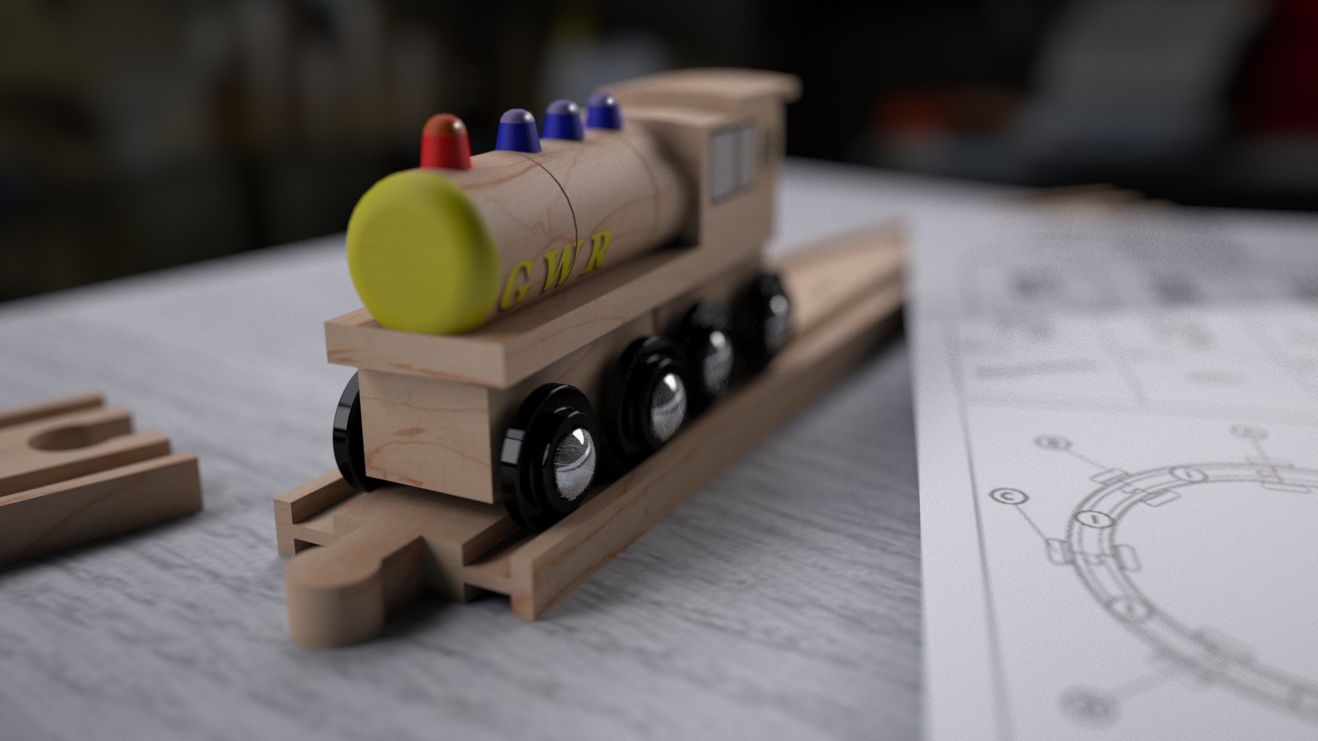 2016 wooden toy train max