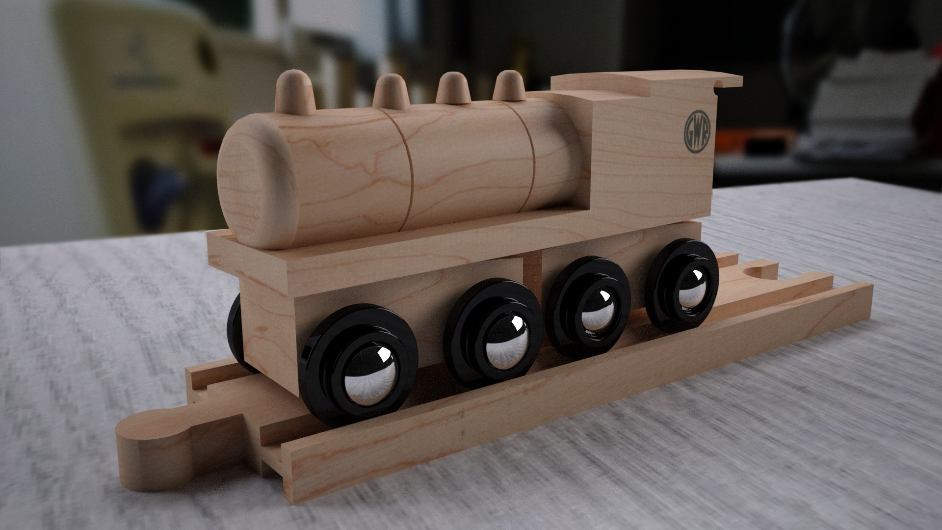 2016 wooden toy train max