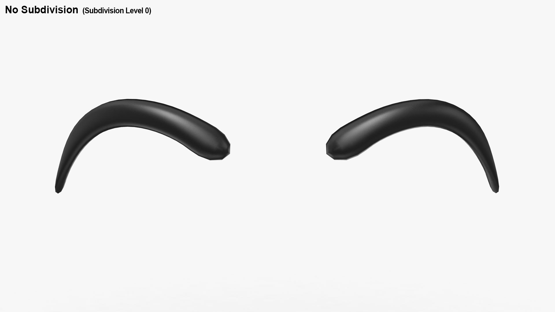 Cartoon Eyebrows 03 3D - TurboSquid 2082895