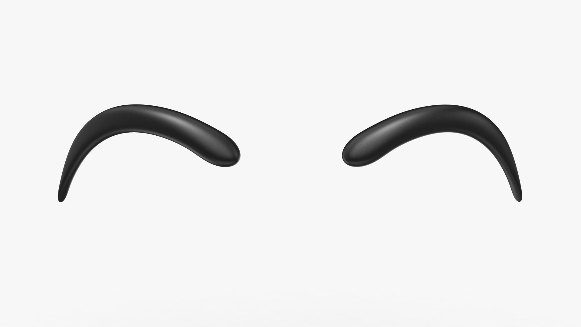 Cartoon Eyebrows 03 3D - TurboSquid 2082895