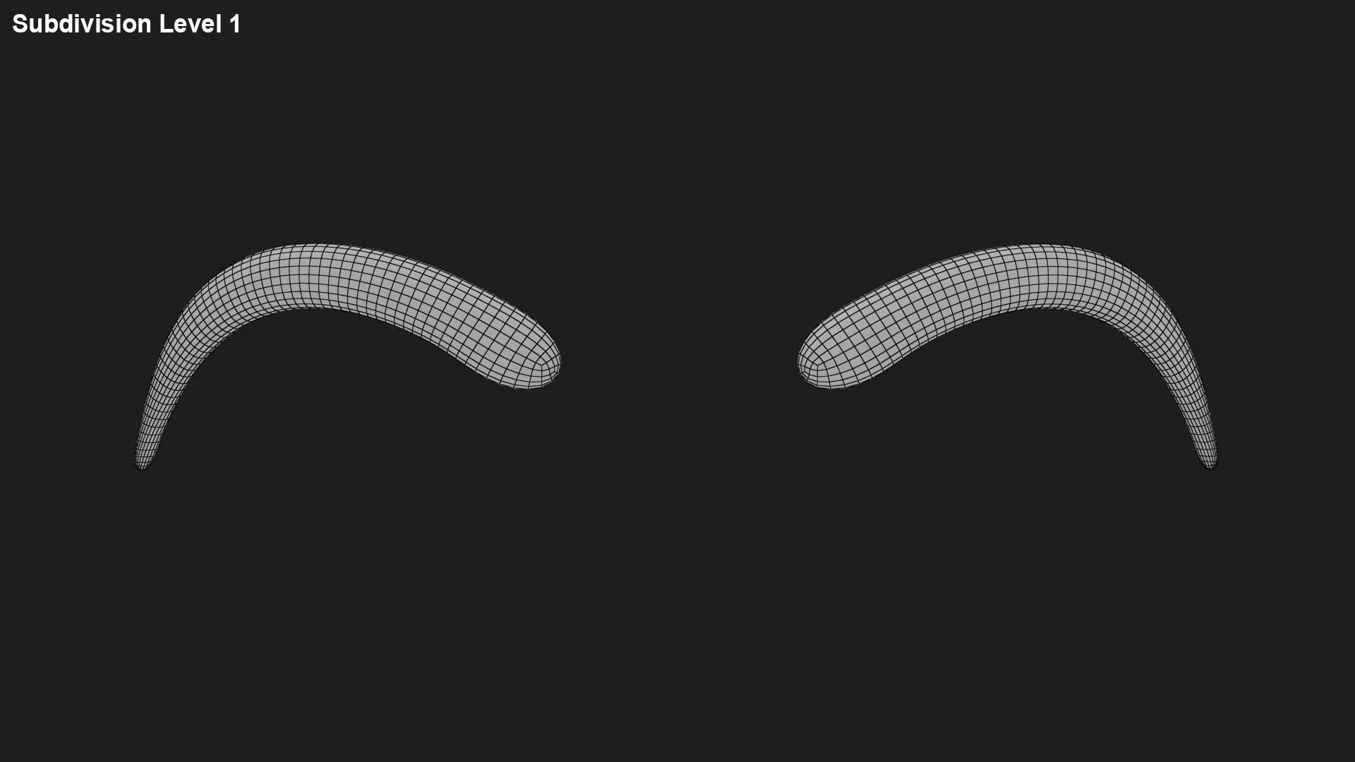 Cartoon Eyebrows 03 3D - TurboSquid 2082895