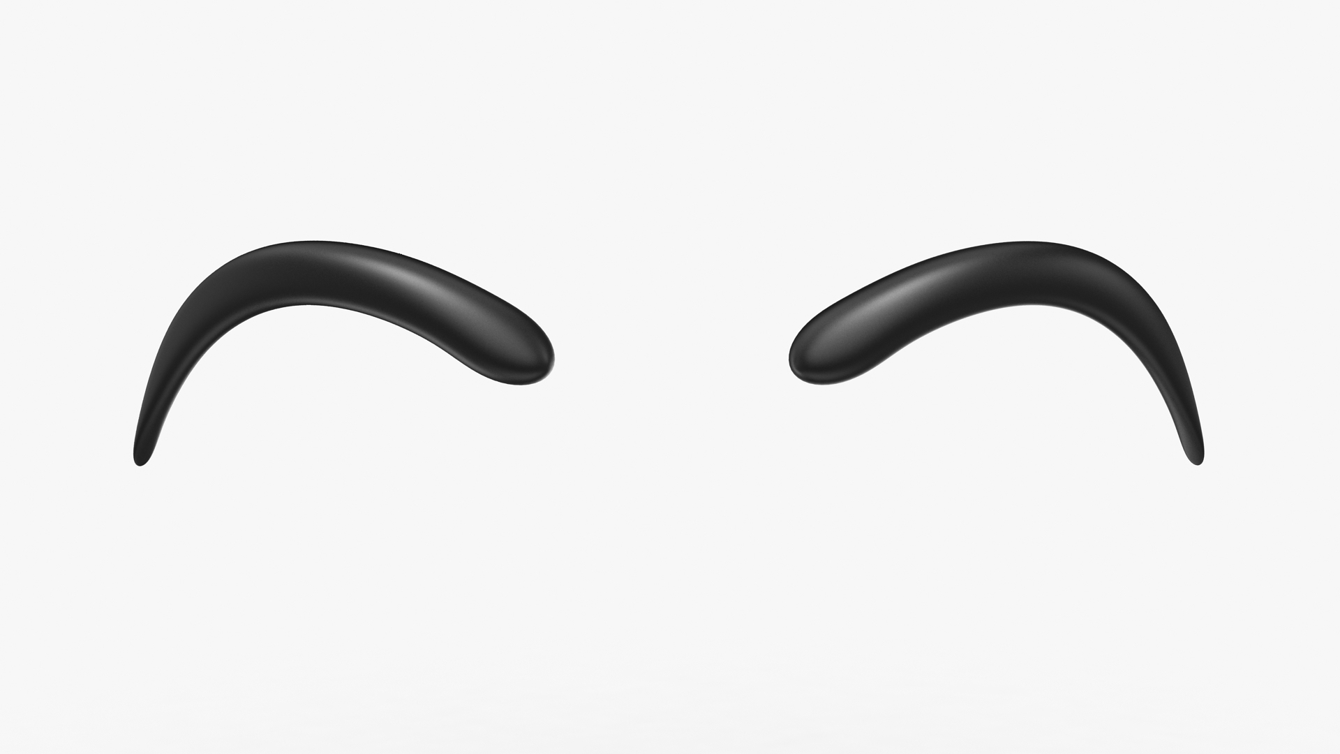 Cartoon Eyebrows 03 3d Turbosquid 2082895