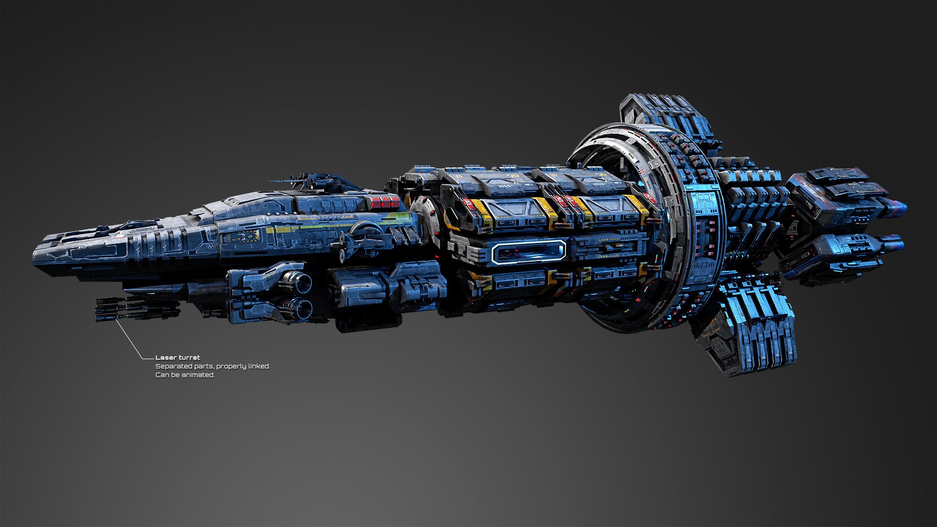 3D MODULAR - Starship Model - TurboSquid 2324849