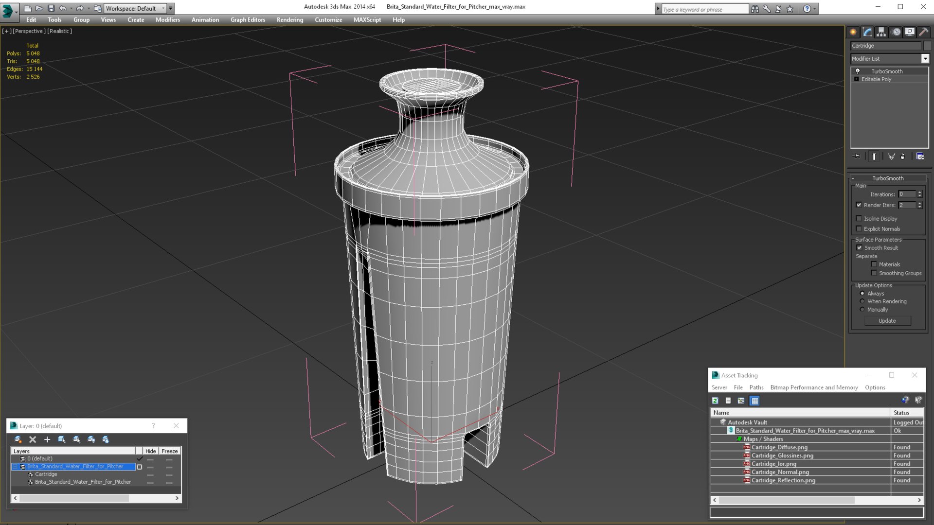 3D Brita Standard Water Filter for Pitcher model - TurboSquid 1975663