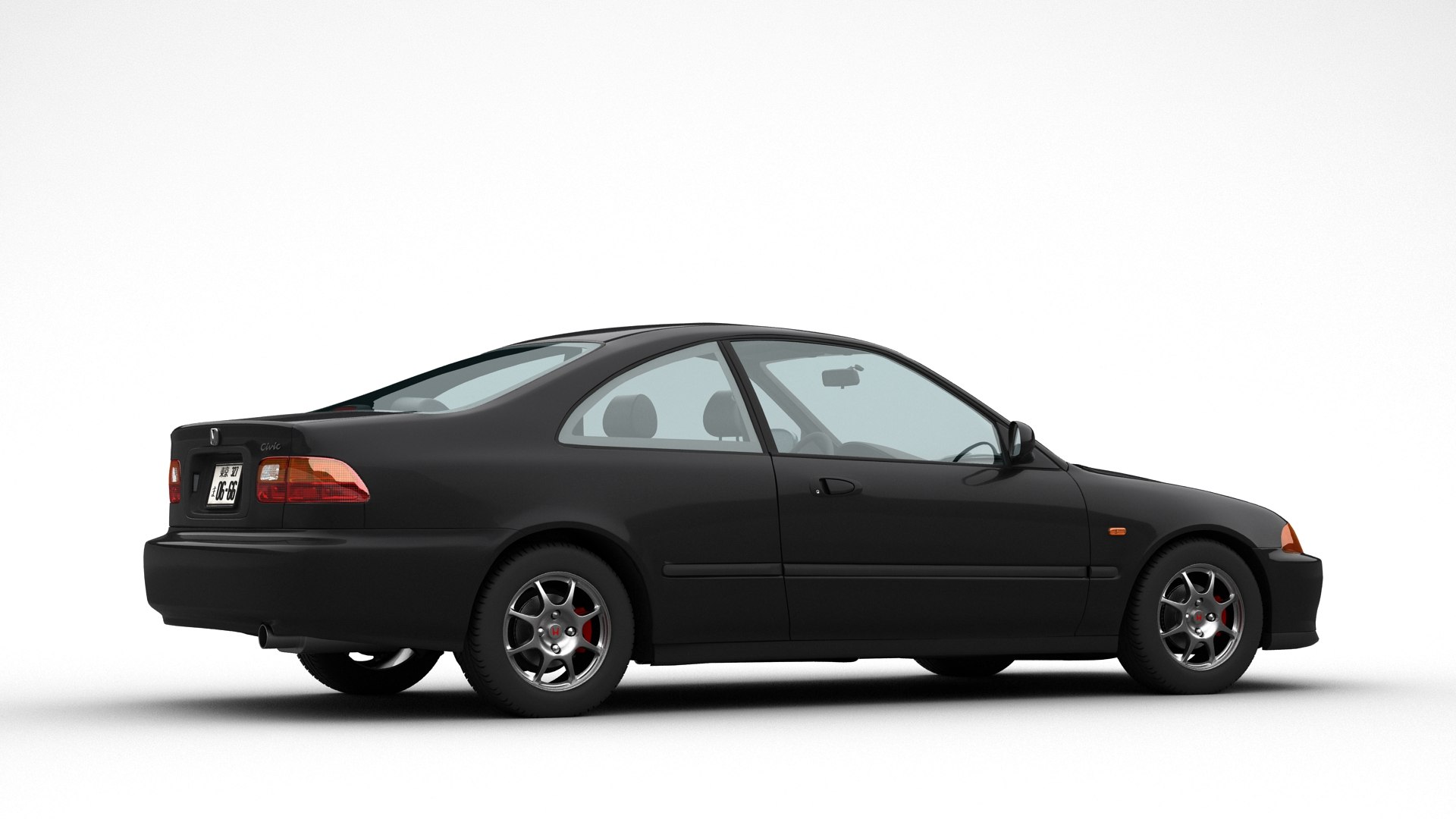 3D Model Honda Civic EJ1 Coupe - TurboSquid 1994277