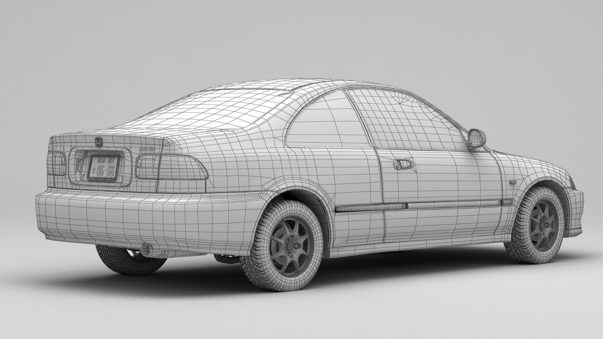 3D Model Honda Civic EJ1 Coupe - TurboSquid 1994277