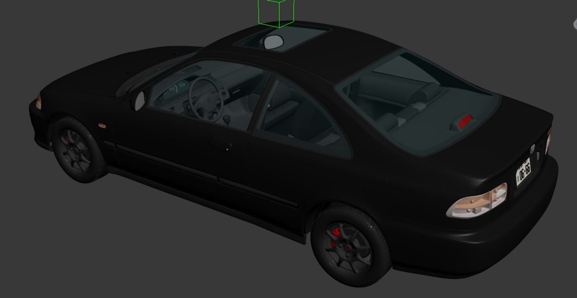 3D Model Honda Civic EJ1 Coupe - TurboSquid 1994277