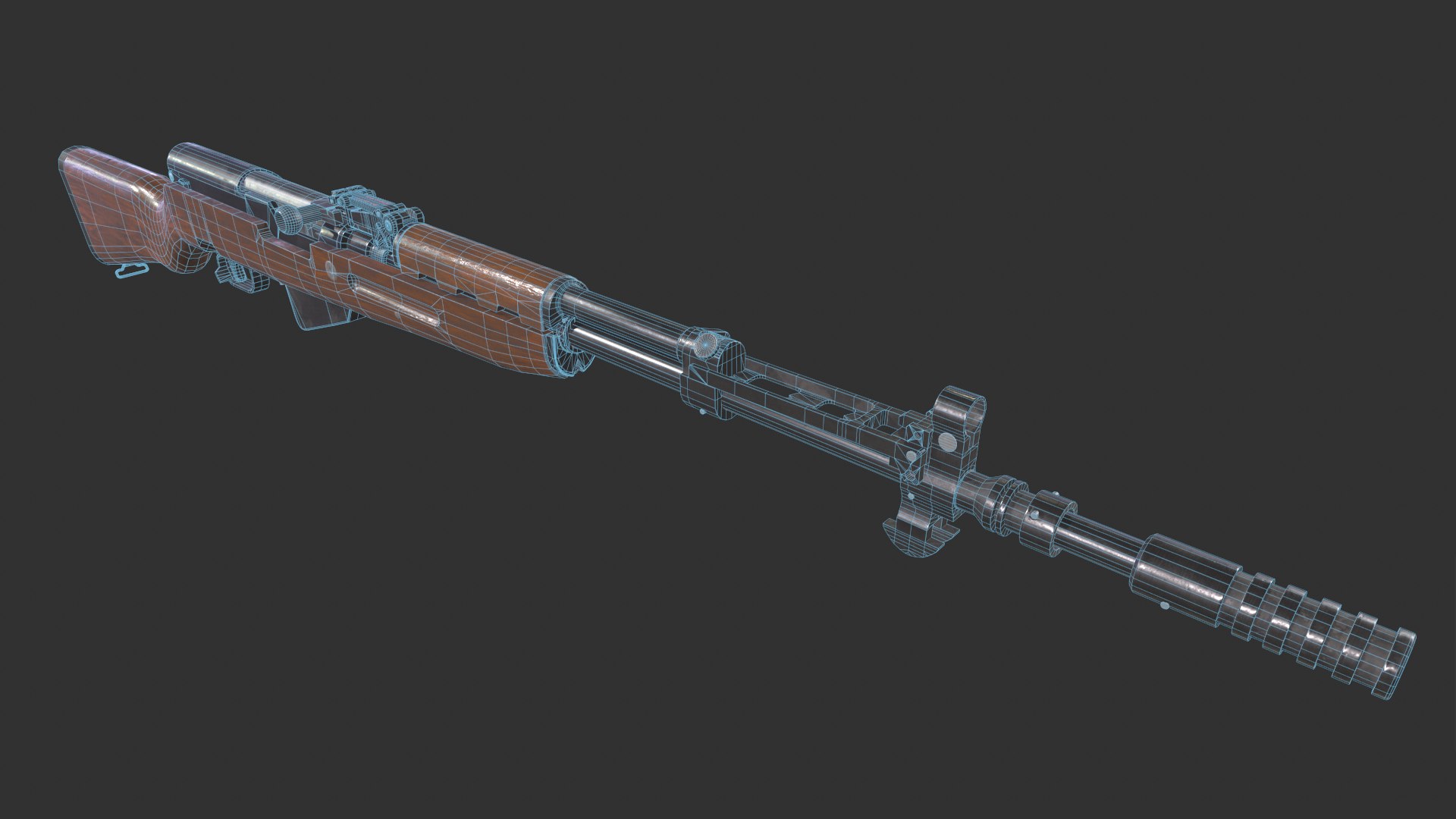 SKS Rifle 3D Model - TurboSquid 2004136