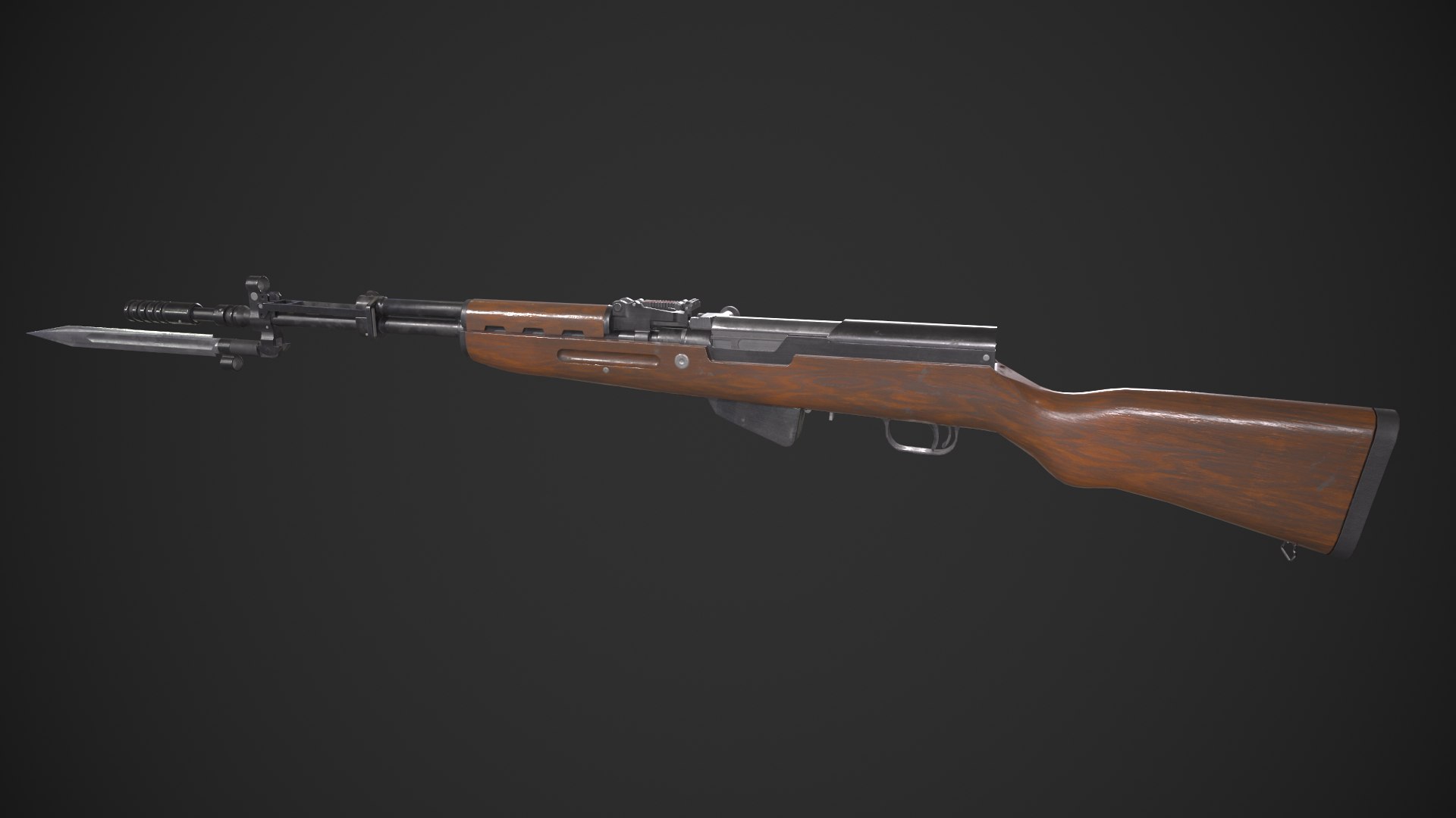 SKS Rifle 3D Model - TurboSquid 2004136