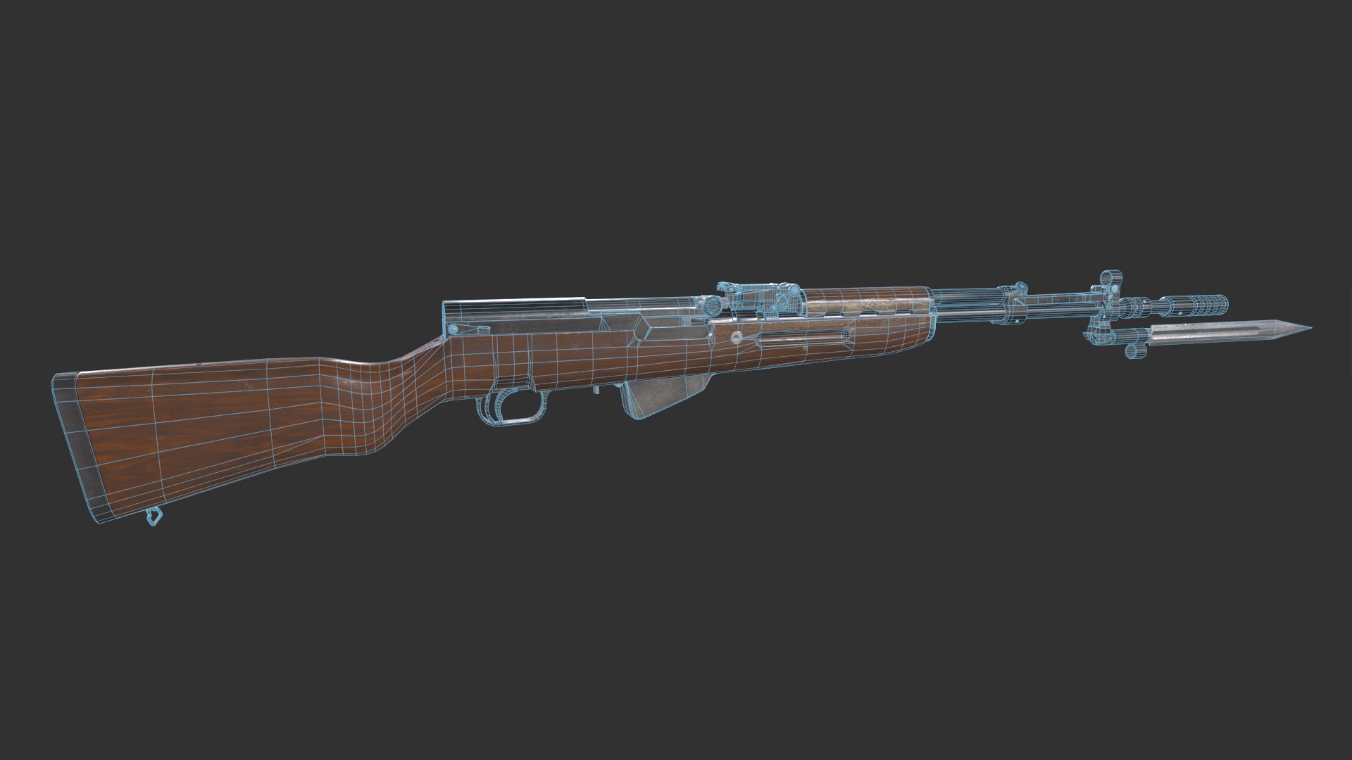 SKS Rifle 3D Model - TurboSquid 2004136