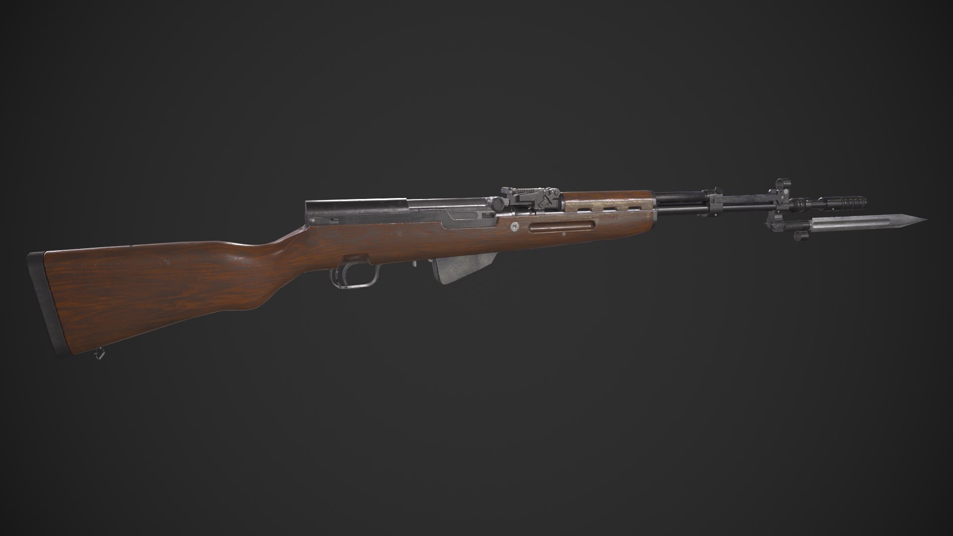 SKS Rifle 3D Model - TurboSquid 2004136