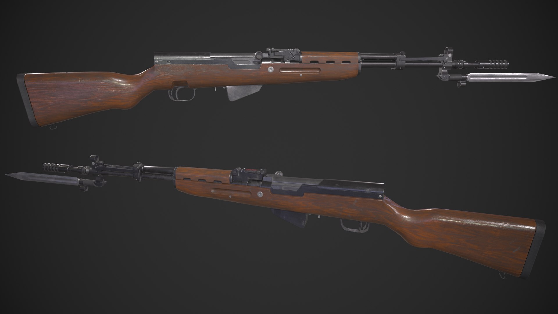SKS Rifle 3D Model - TurboSquid 2004136