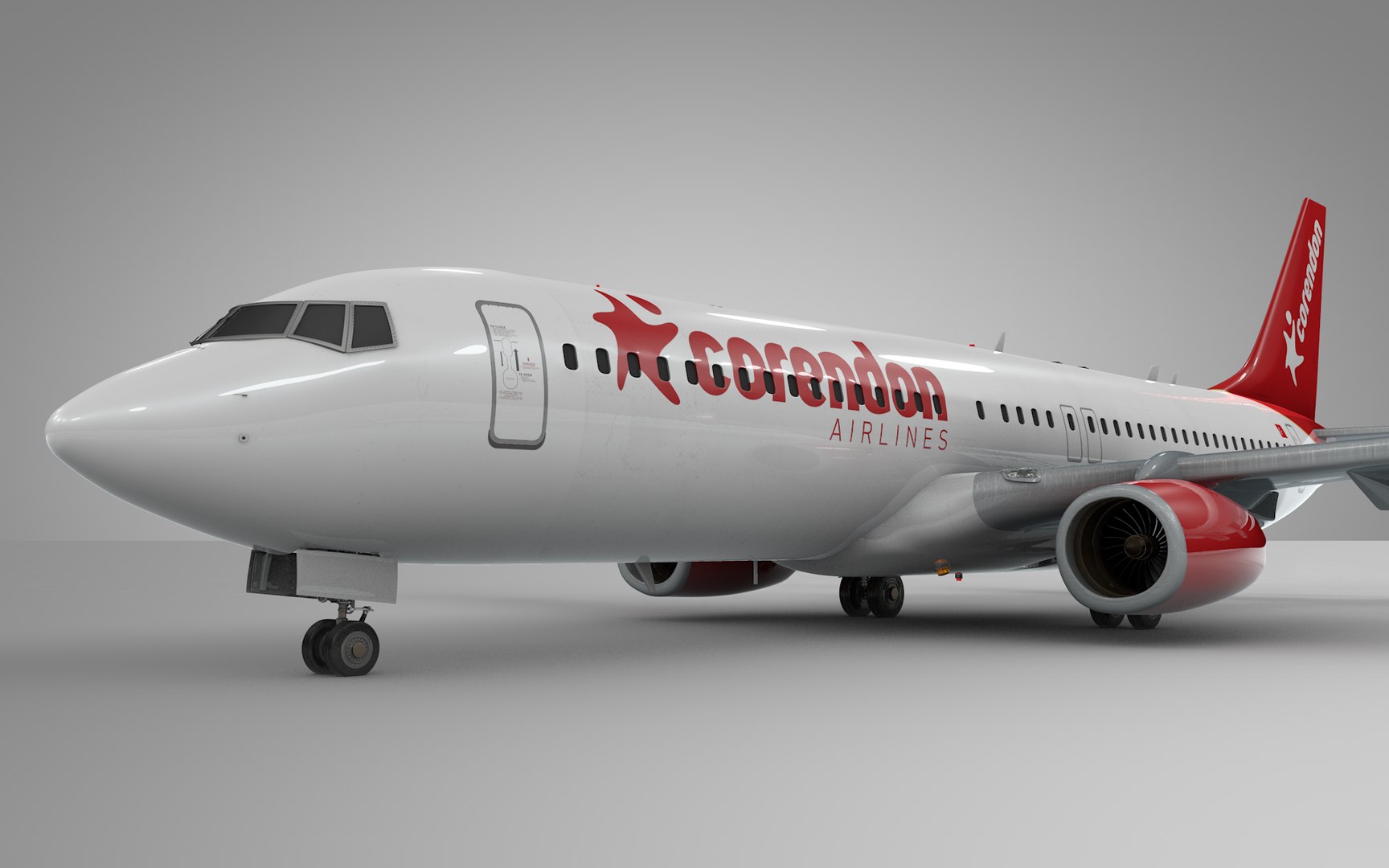 Boeing 737-8 corendon airlines 3D model - TurboSquid 1698371