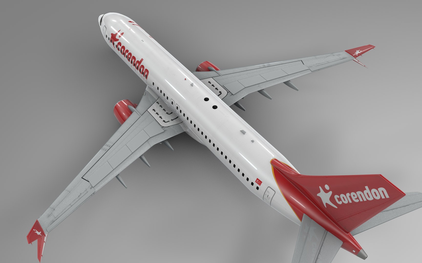 Boeing 737-8 corendon airlines 3D model - TurboSquid 1698371