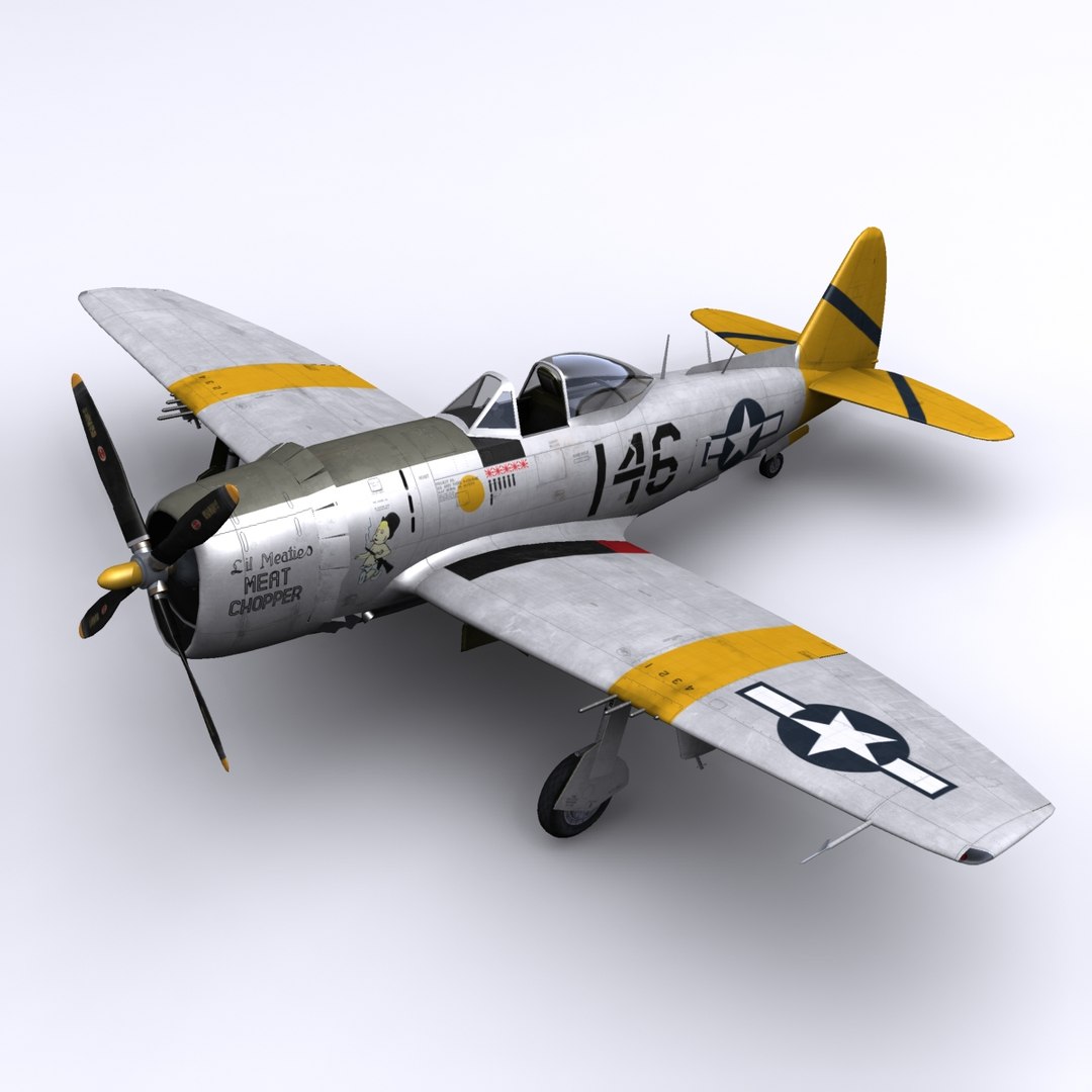 P-47 Thunderbolt P-47n Lt 3ds