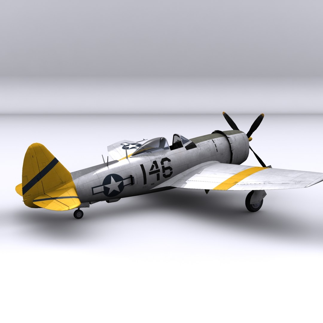 P-47 Thunderbolt P-47n Lt 3ds