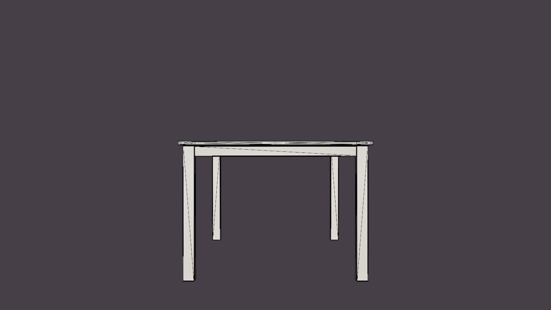 Bay Dining Table 3D Model - TurboSquid 2241858