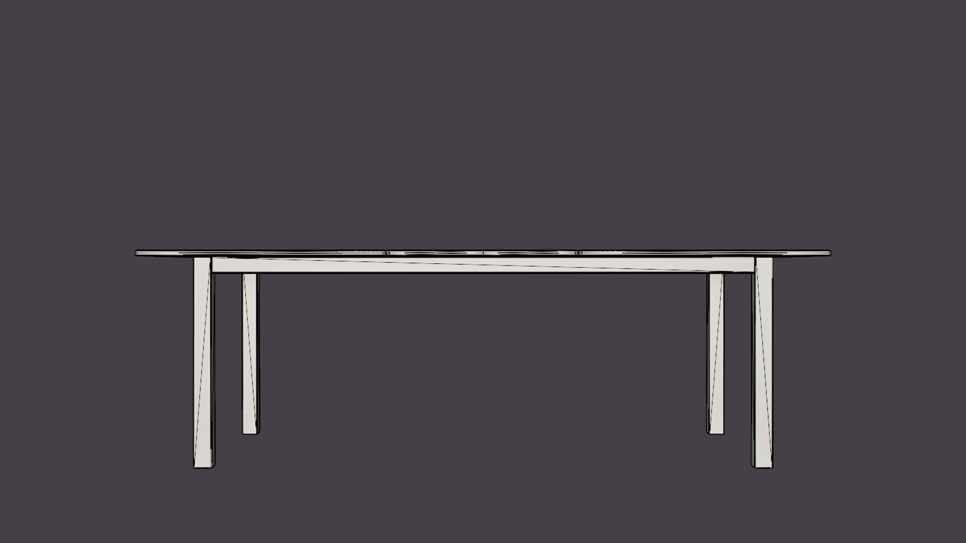 Bay Dining Table 3D Model - TurboSquid 2241858