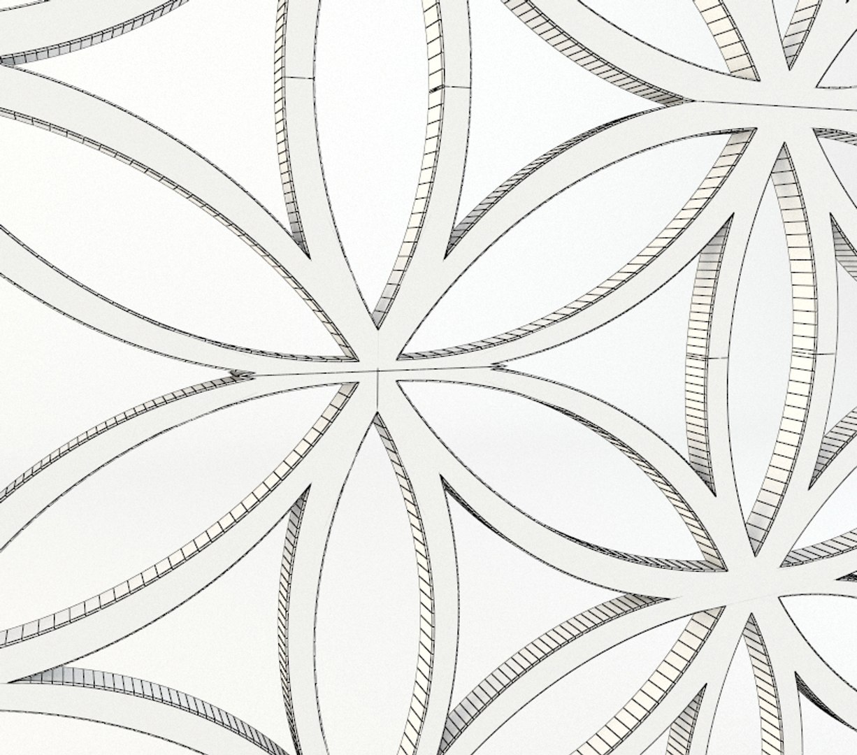 3d Model Fretwork Screen