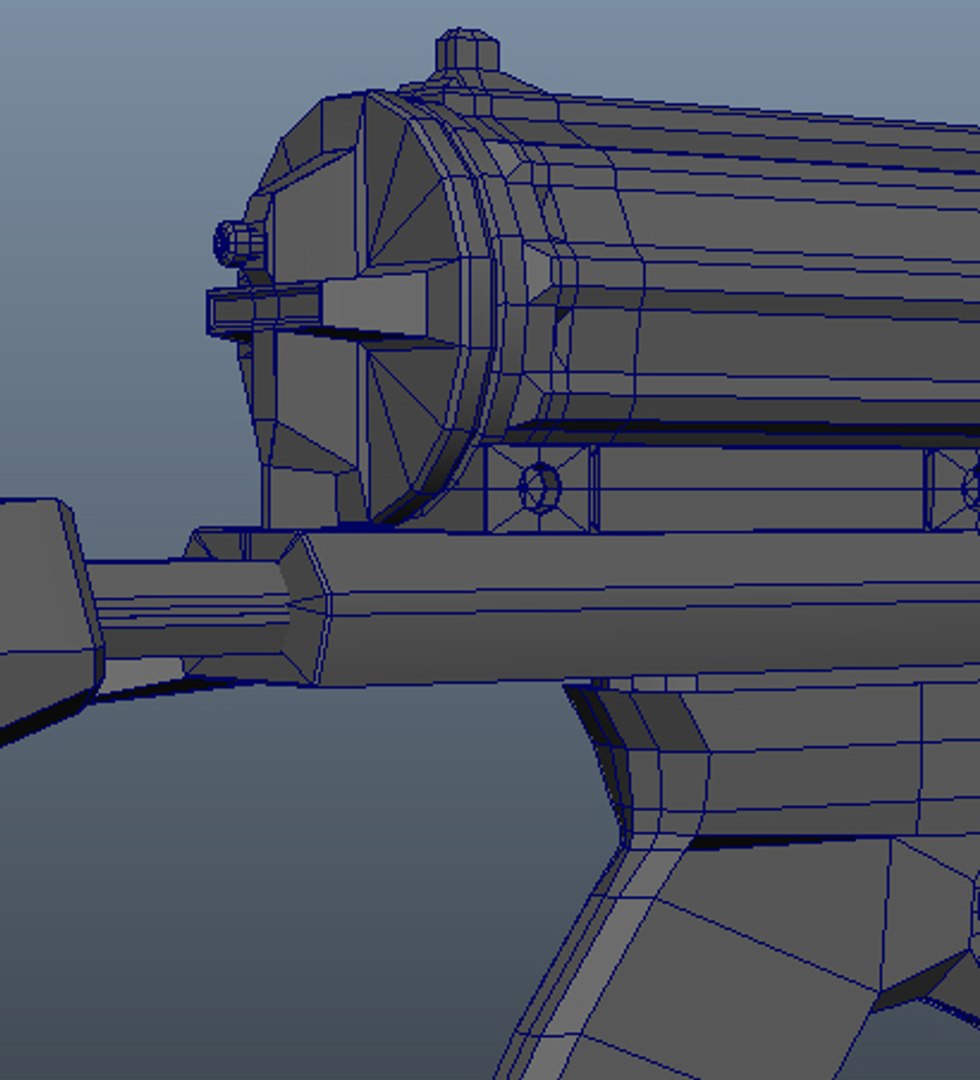 3d Model Calico M950 Smg