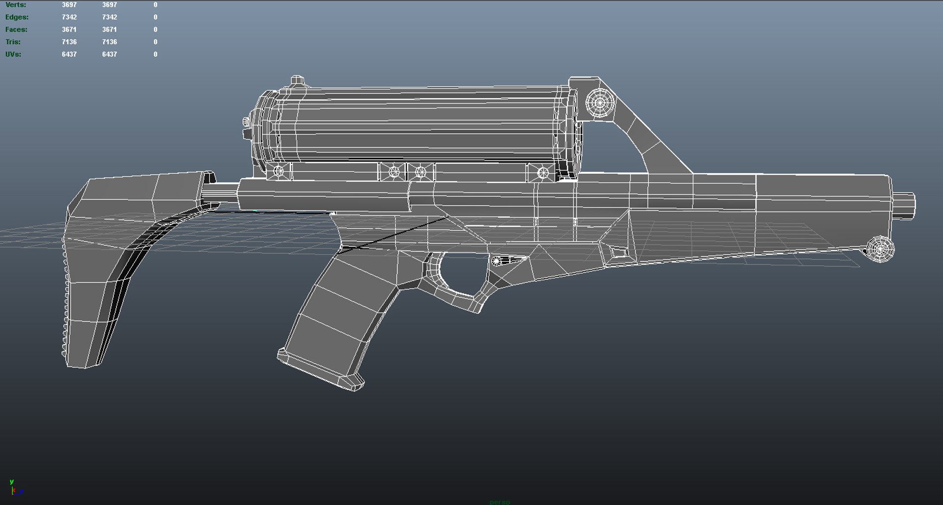 3d Model Calico M950 Smg