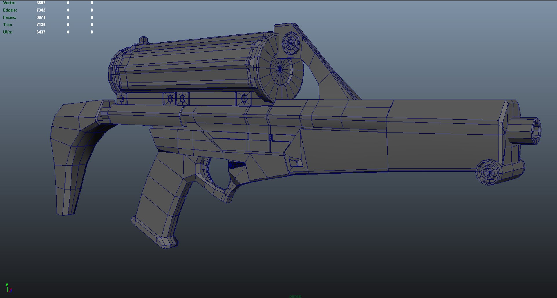3d Model Calico M950 Smg
