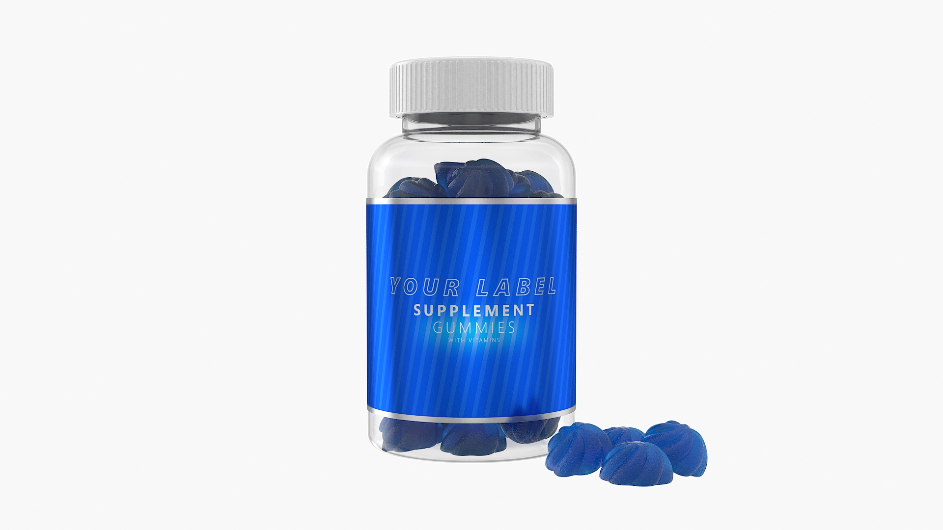 3D Gummy Supplement Bottle 4 model - TurboSquid 2020204