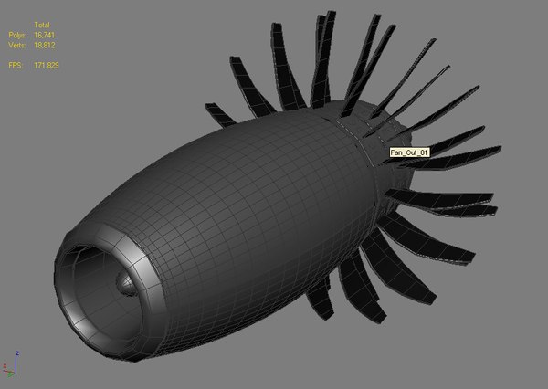 obj unducted fan propfan turbofan engine