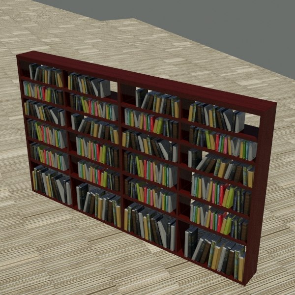 max library shelves kiosks