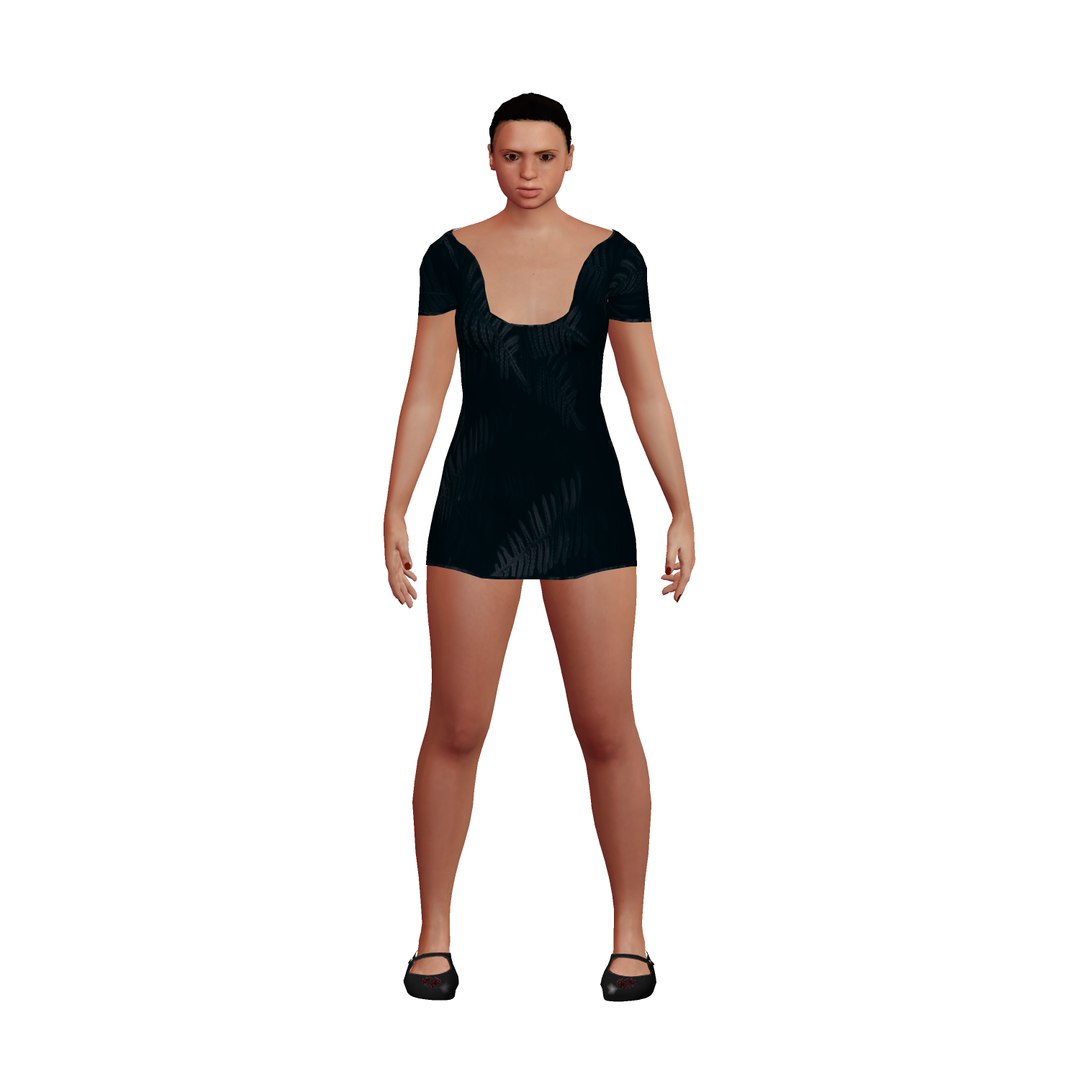 Adult Woman Rigged Character Model - TurboSquid 1613700