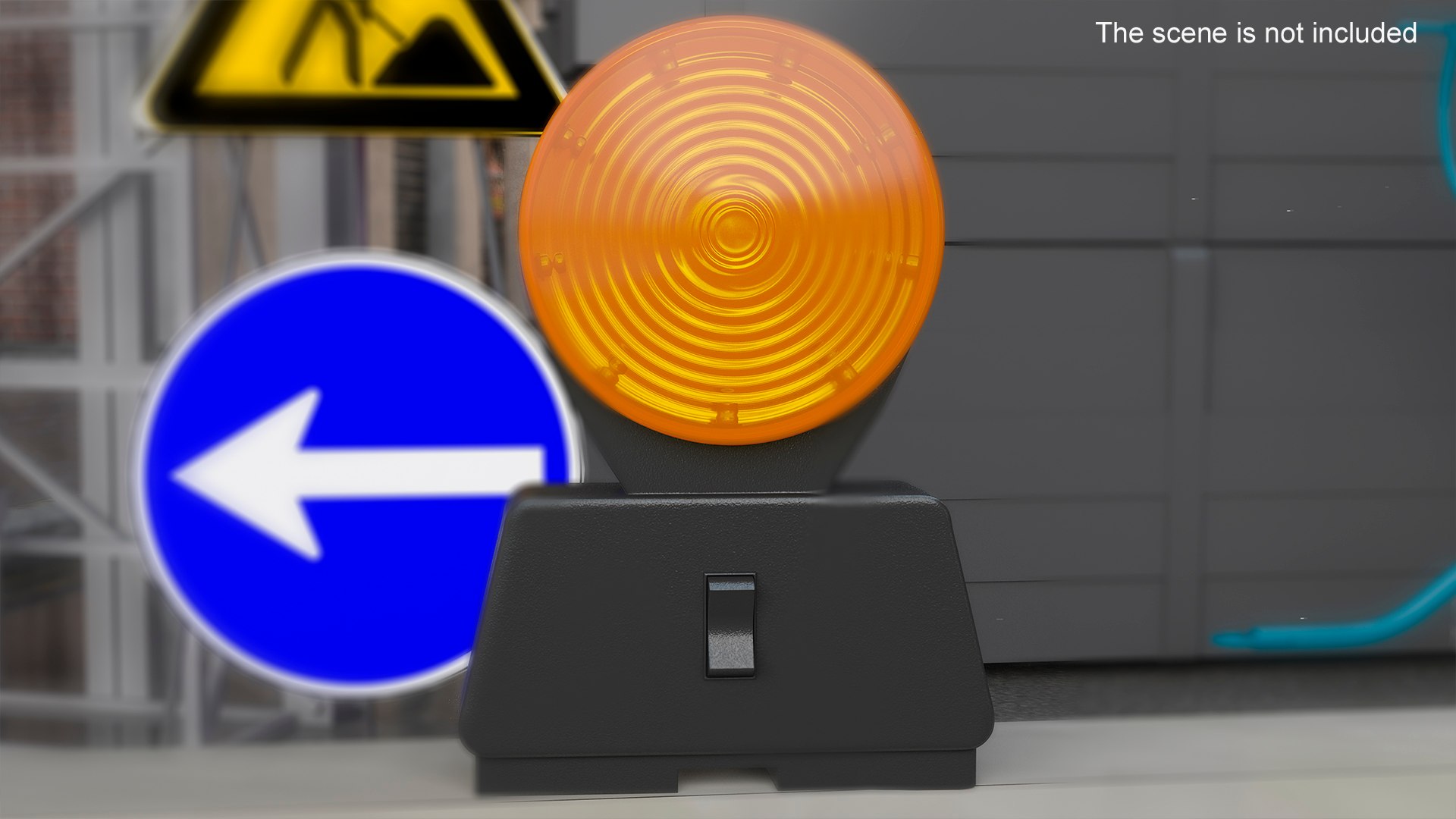 Road Warning Lamp 3D - TurboSquid 2146146